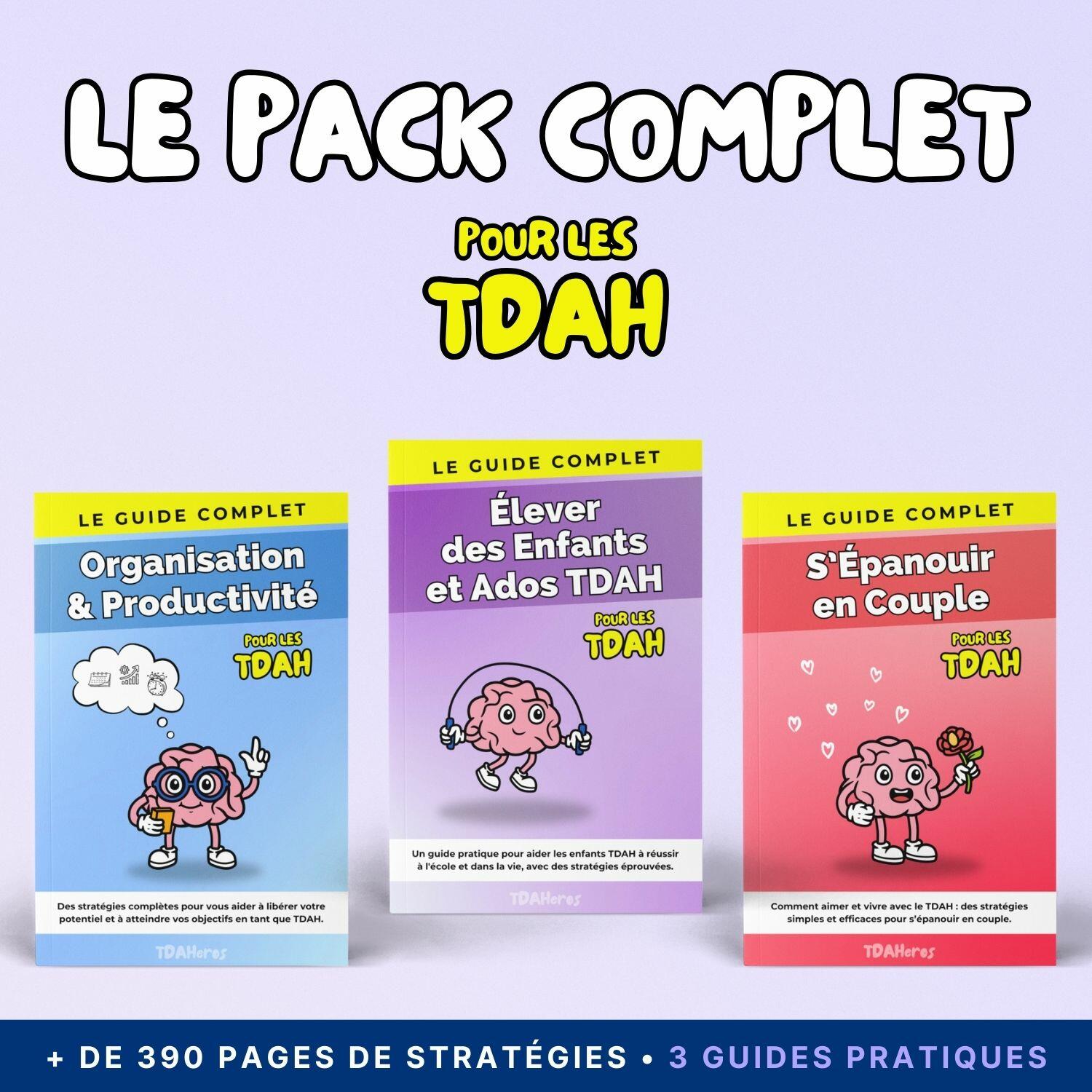 Le Pack Complet pour les TDAH | Nos Guides Pratiques par TDAHeros